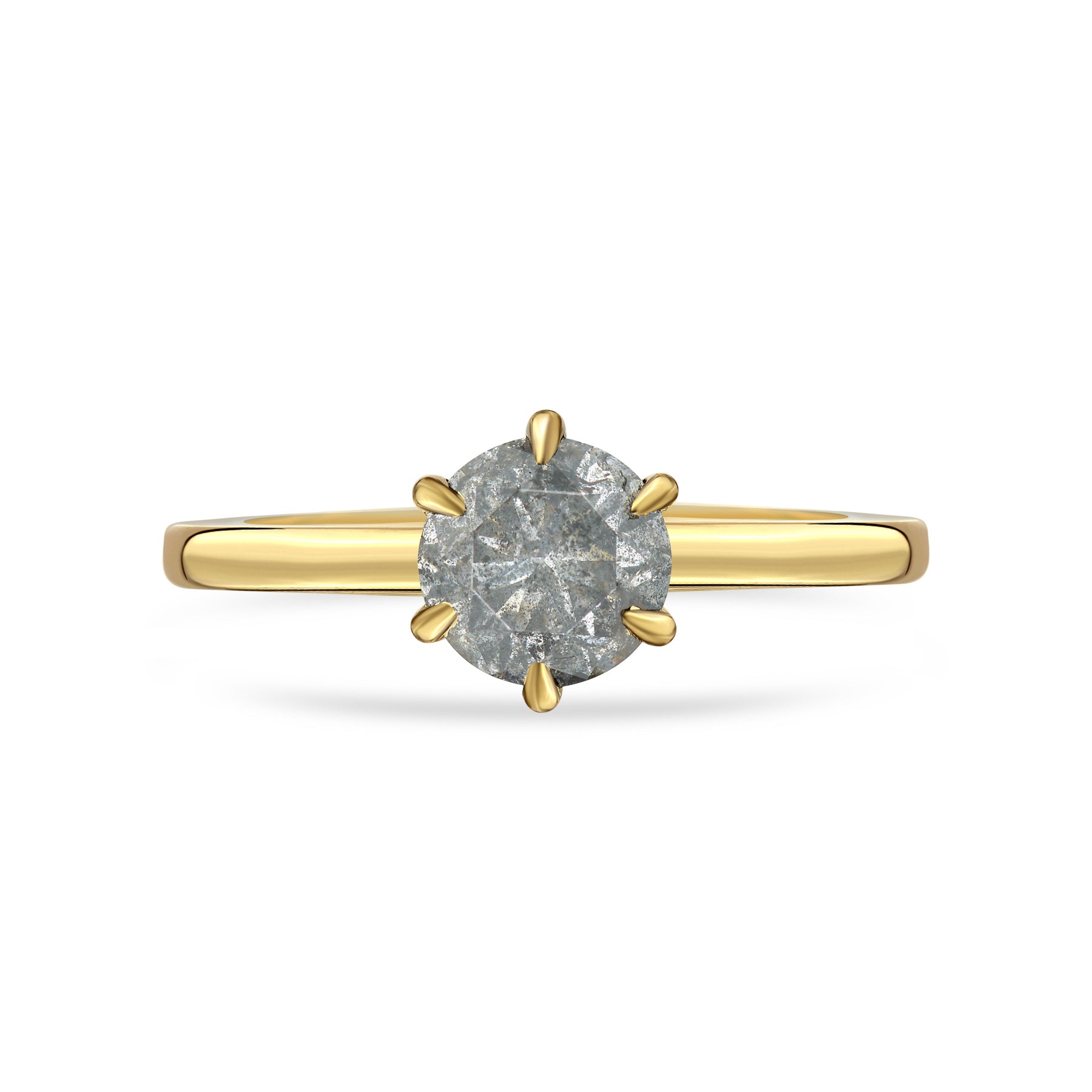 Octavia Ring: Galaxy Diamond Solitaire | Eco-Friendly Elegance